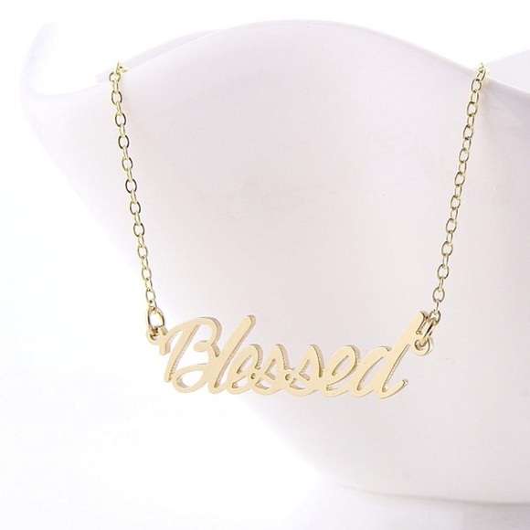 Jewelry | Blessed Gold Necklace Nwt | Poshmark